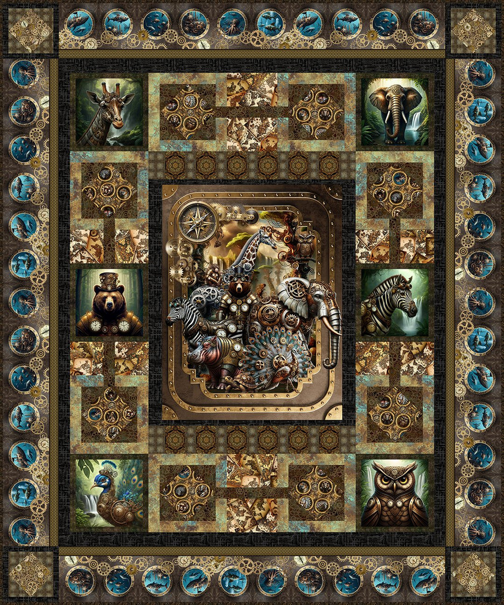Steampunk Menagerie - Quilt Pattern ST-QP – The Textile Pantry