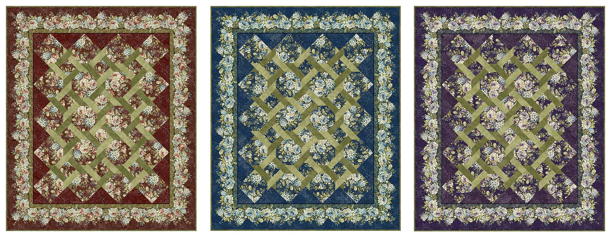 Carpet Bag Romance - Garden Twist Quilt Pattern CBR-GTQP – The Textile ...