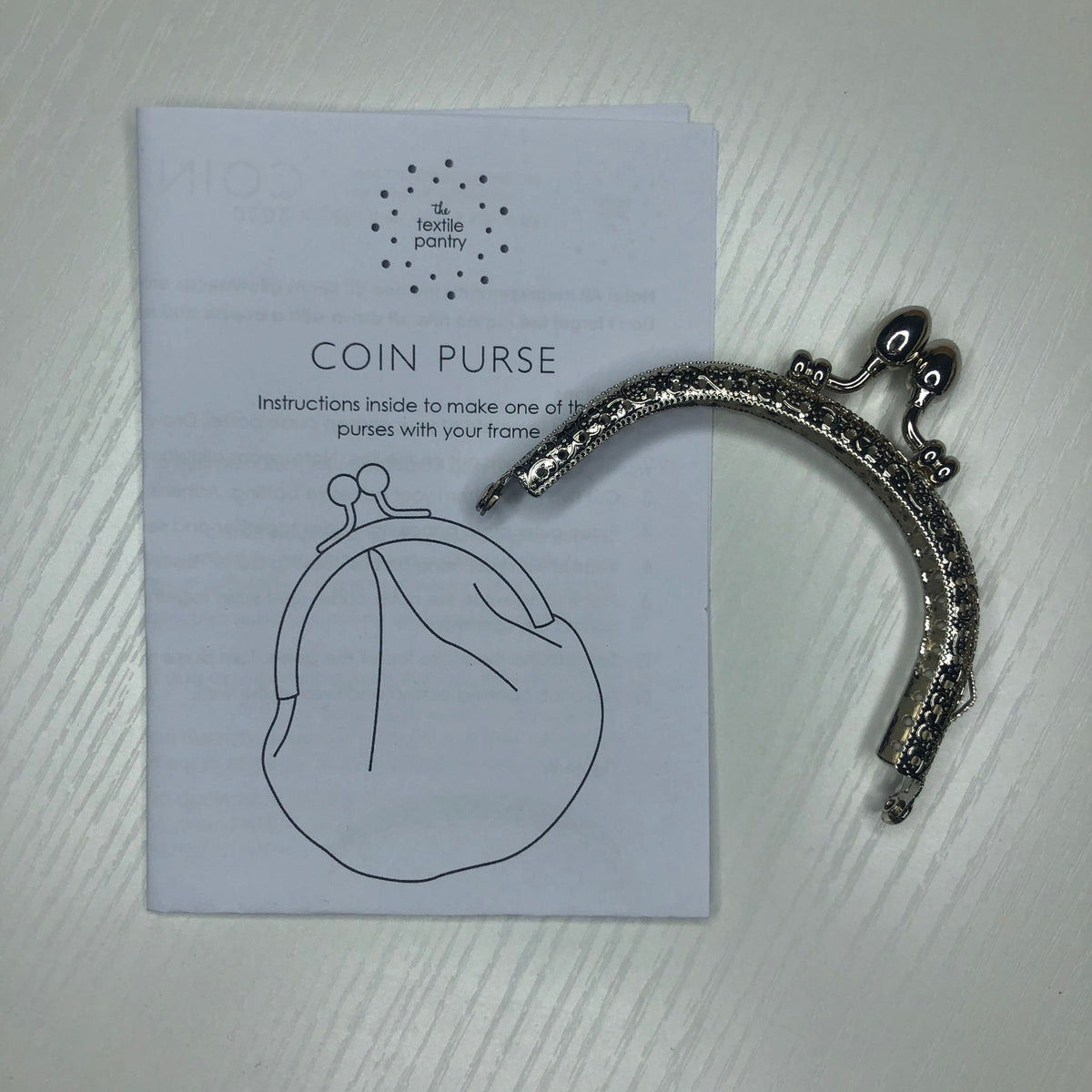 Coin Purse Frame - Silver – The Textile Pantry
